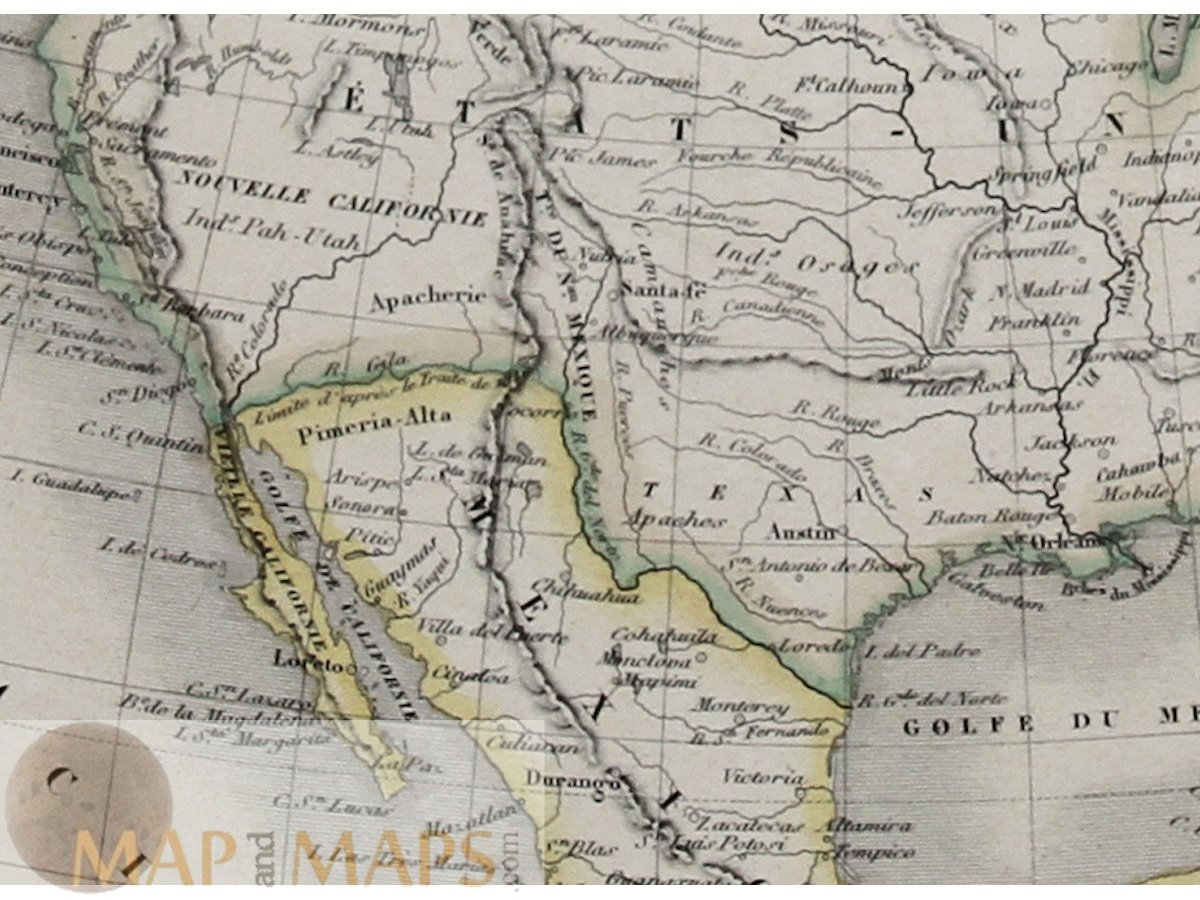 North America old map by J. Migeon 1884 | MAPaqndMAPs